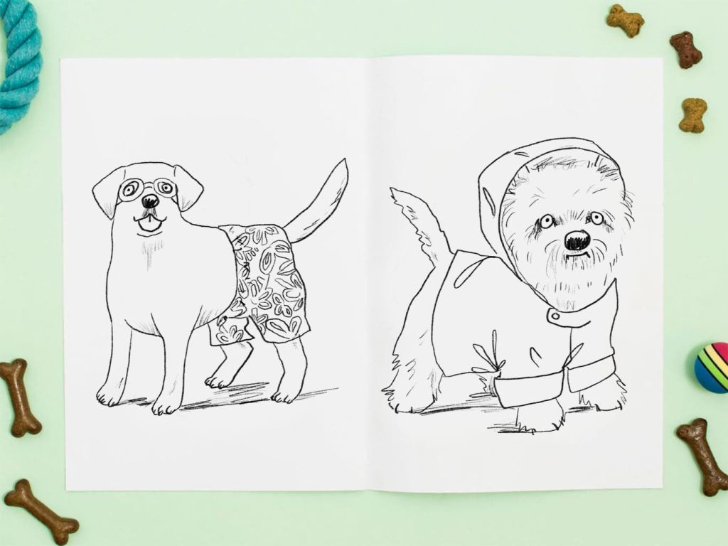 Dog Coloring Book Pages Dogs Coloring Pages