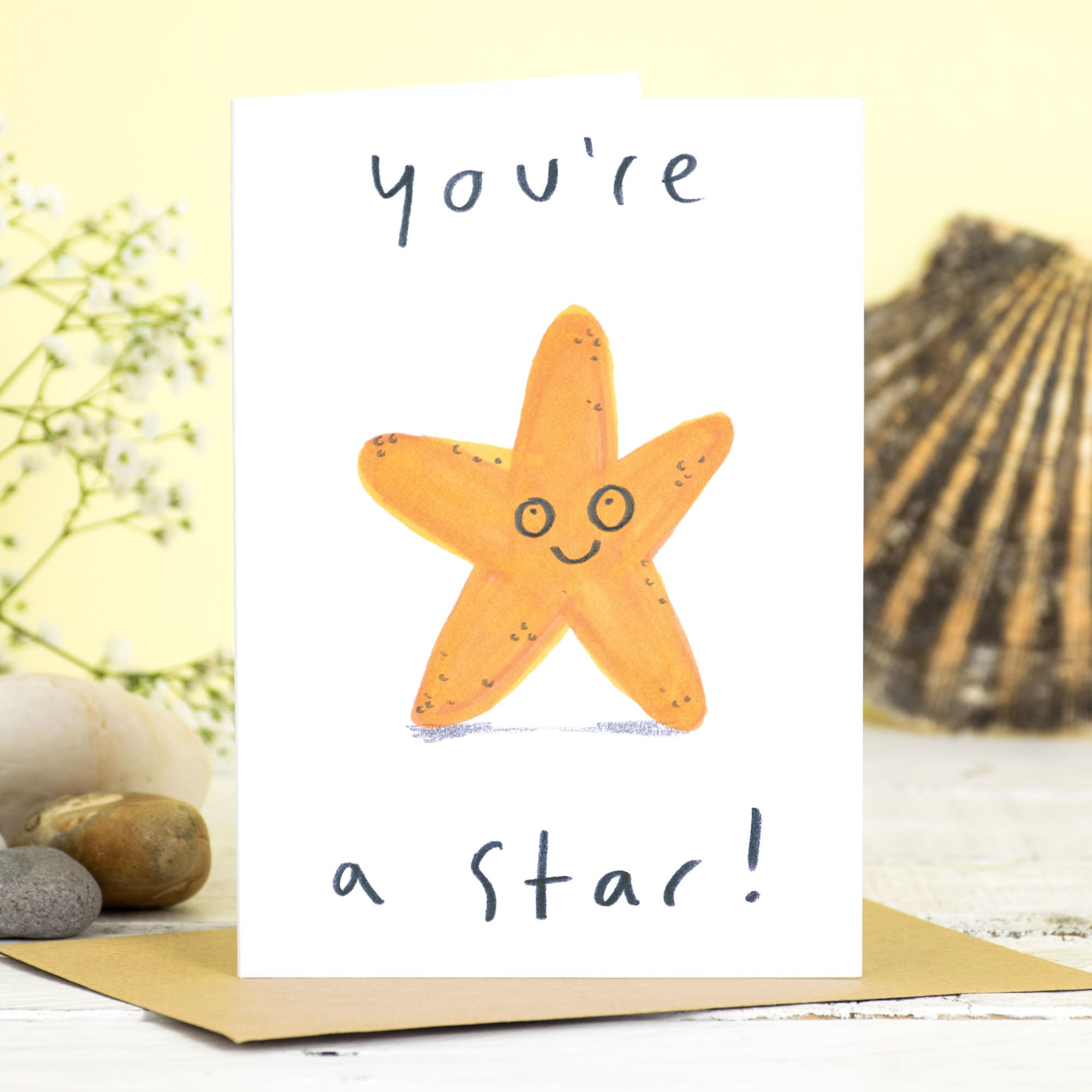 Congratulations and valentine's day card - you're a star