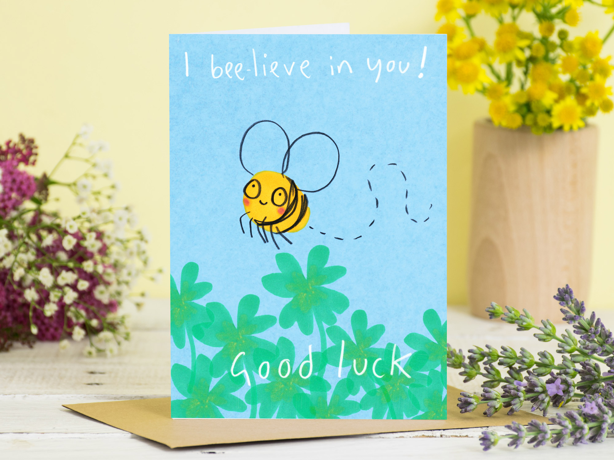 Good Luck I Beelieve In You - Jo Clark Design