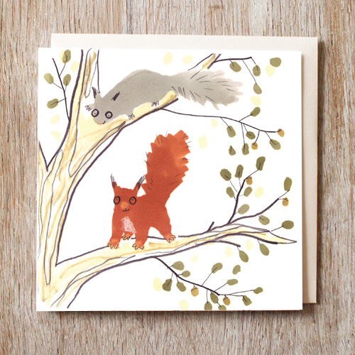 Squirrels Card - Jo Clark Design