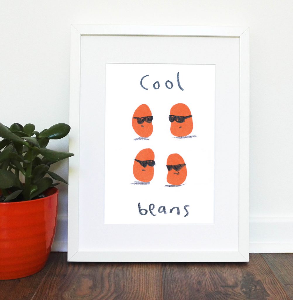 Cool Beans Art Print - Jo Clark Design