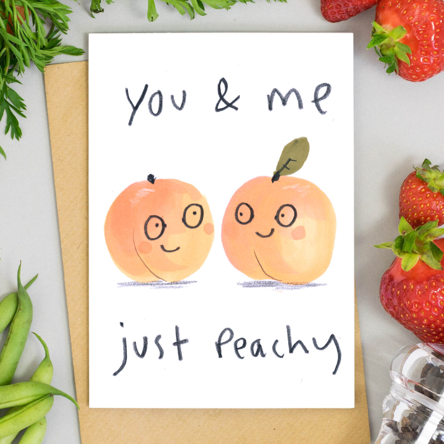 You & Me, Just Peachy - Jo Clark Design