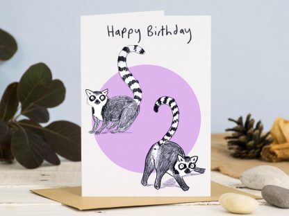 Happy Birthday Lemurs - Jo Clark Design