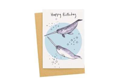 Happy Birthday Narwhal - Jo Clark Design