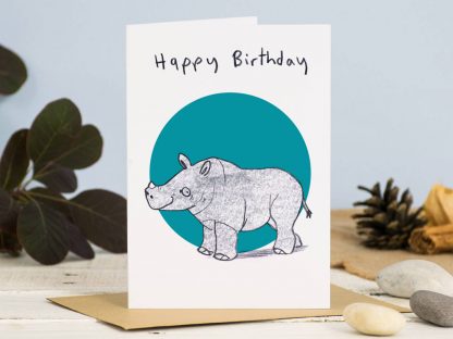 Happy Birthday Rhino - Jo Clark Design