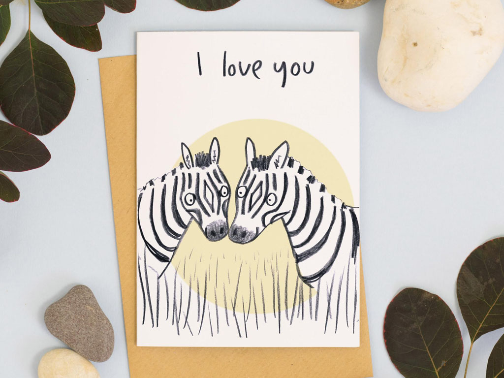 I Love You Zebra - Jo Clark Design